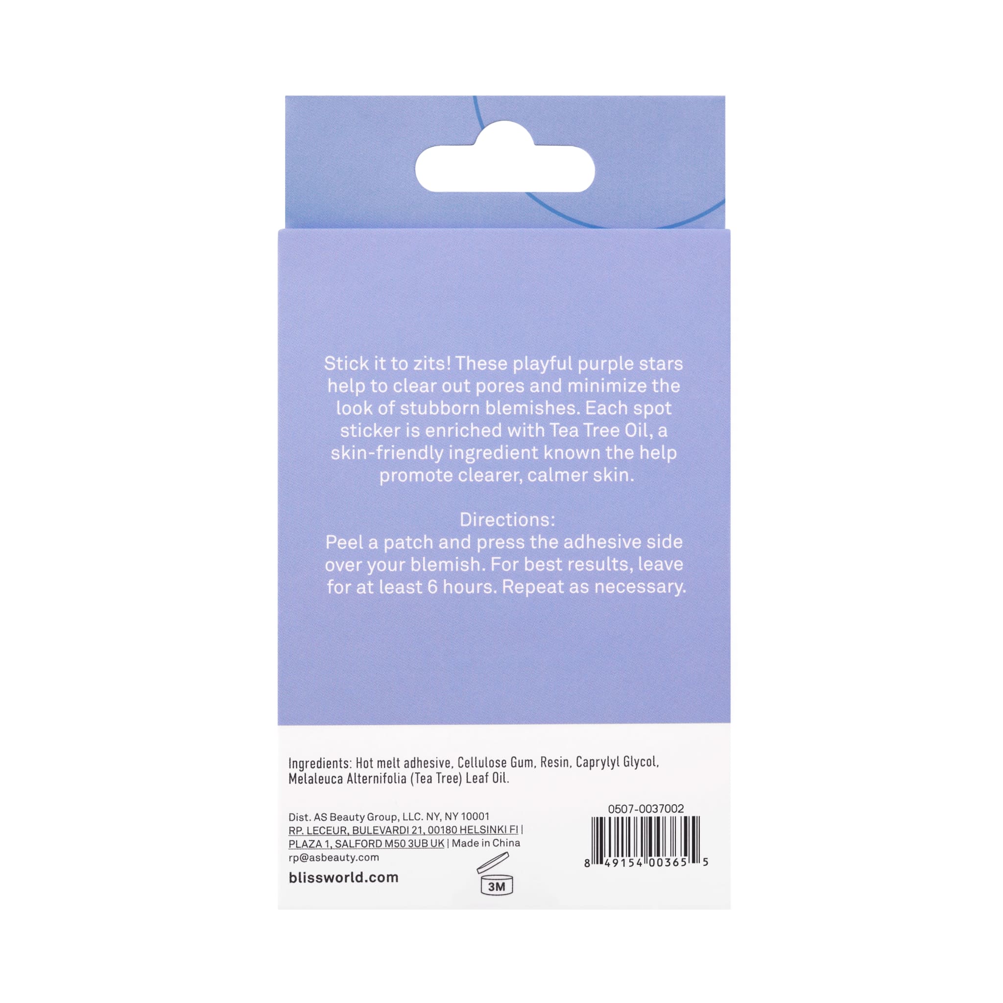 Pore Patrol Blemish Patches with Tea Tree Oil Set of 60 – Bliss World Store